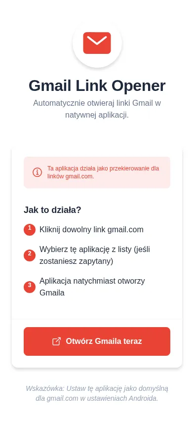 Gmail Link Opener