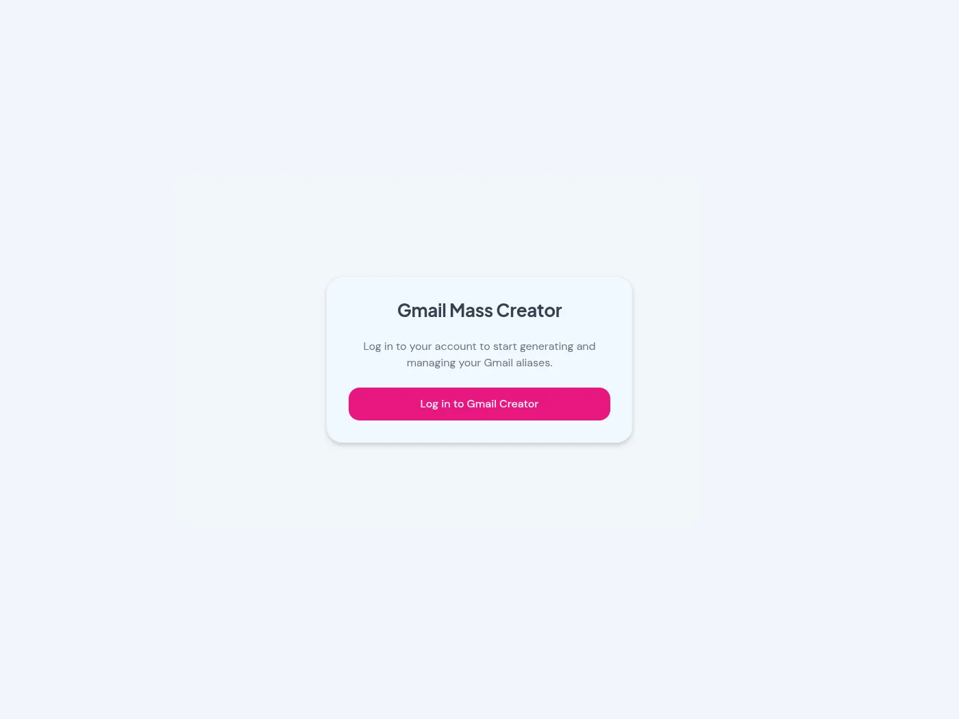 Gmail Mass Creator