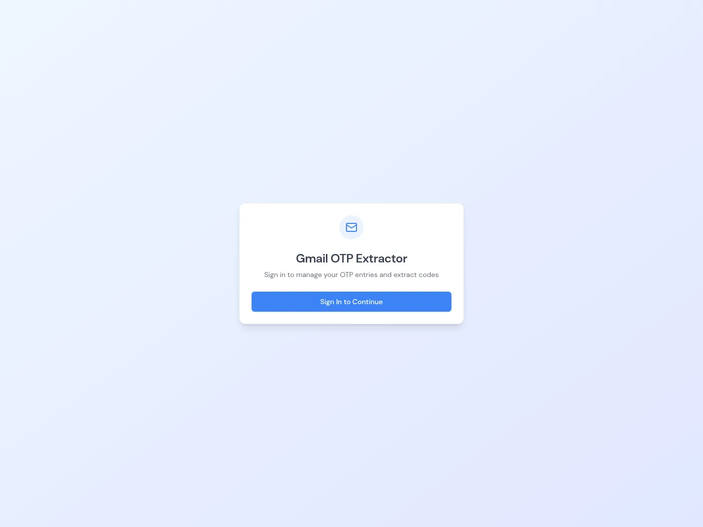 Gmail OTP Extractor