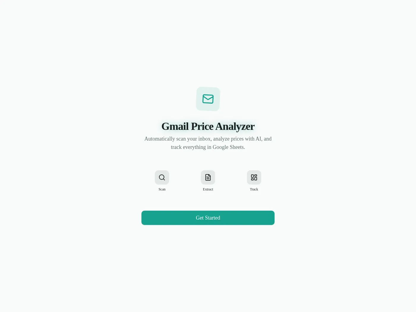 Gmail Price Analyzer