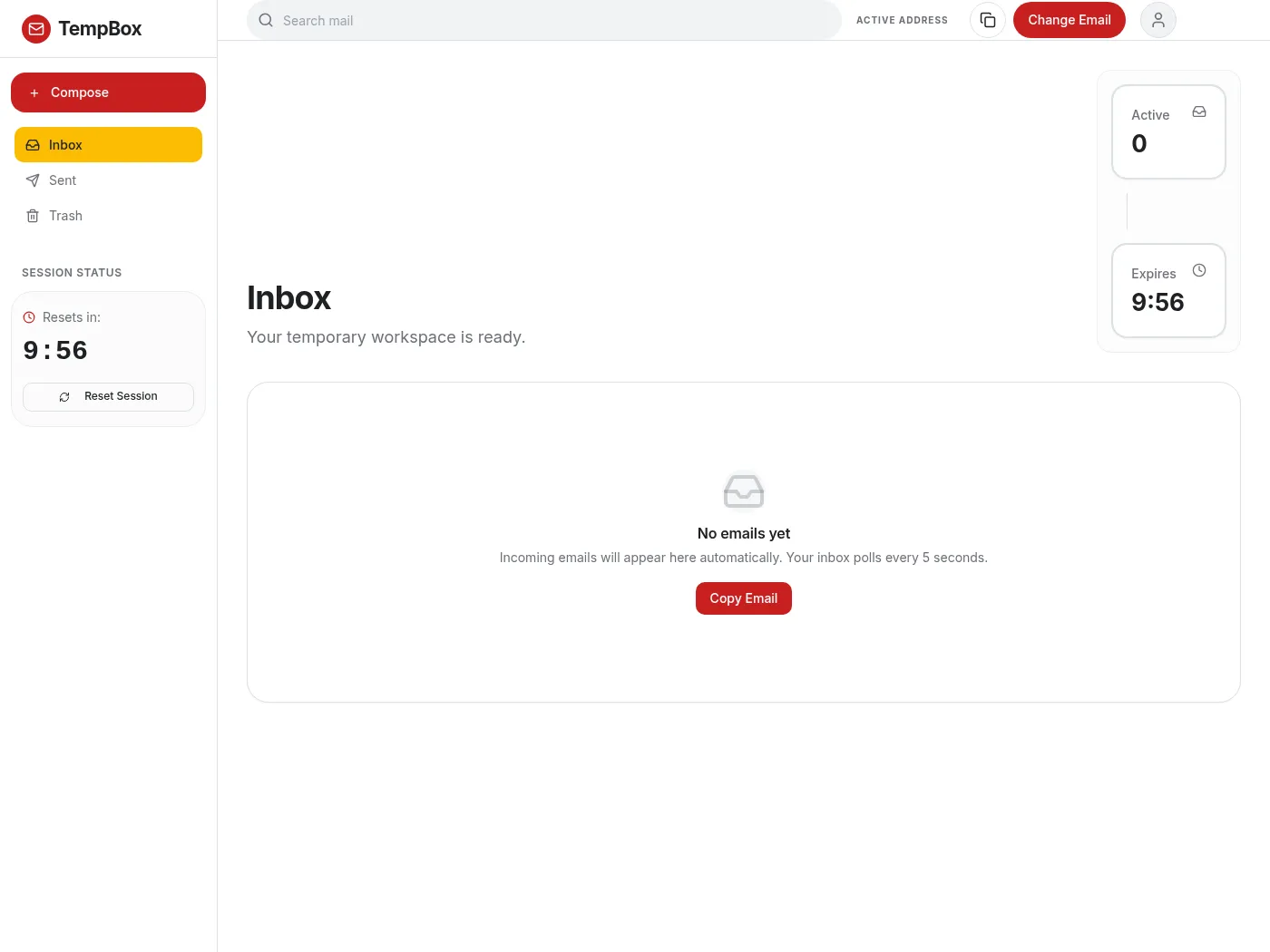 Gmail TempBox