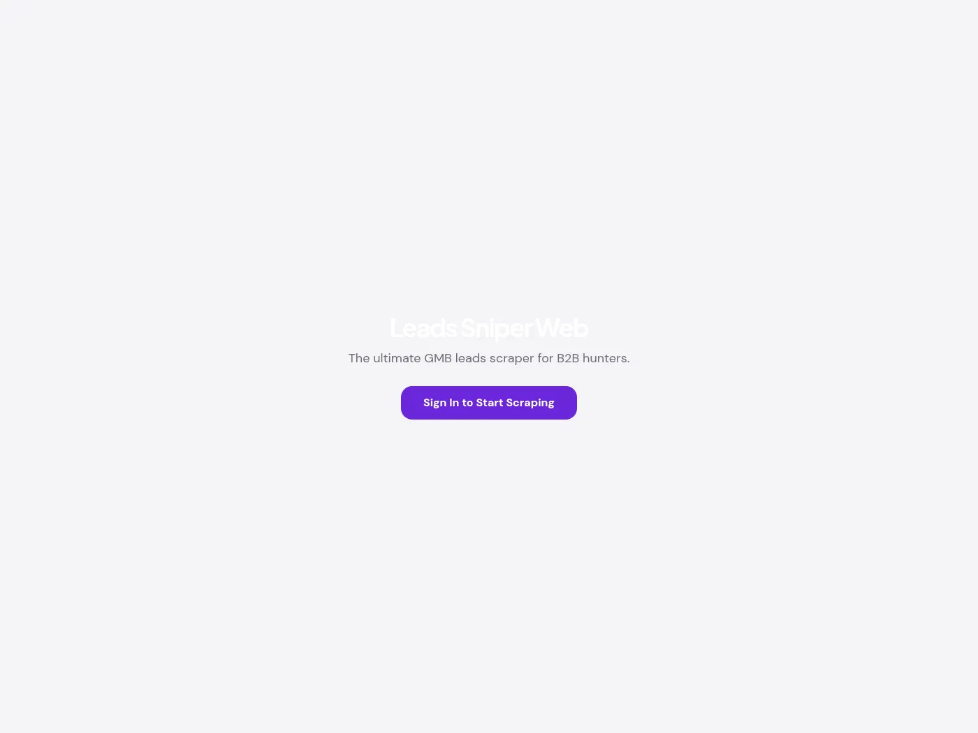 GMB Scraper App