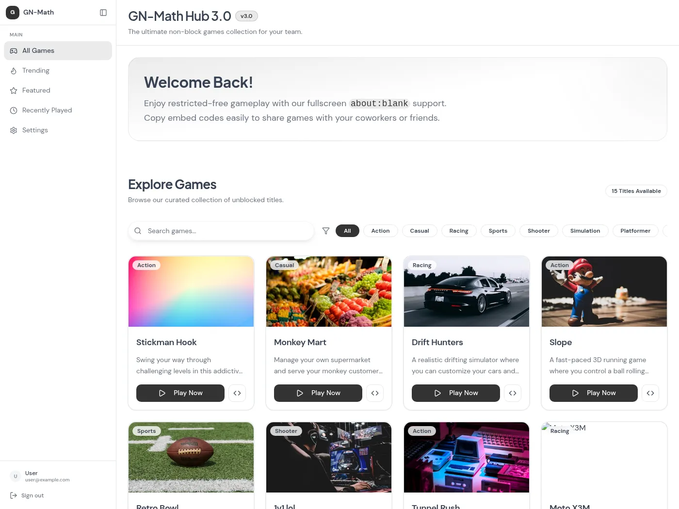 GN-Math Games Hub