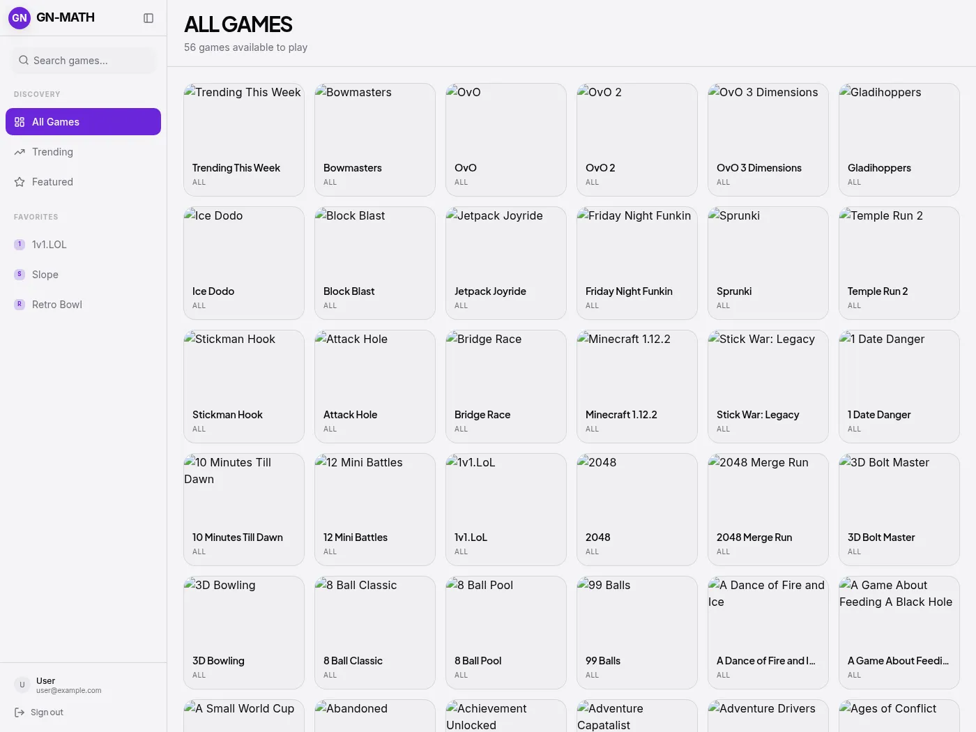 GN-MATH Games Hub