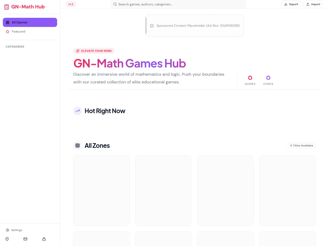 GN-Math Games Hub