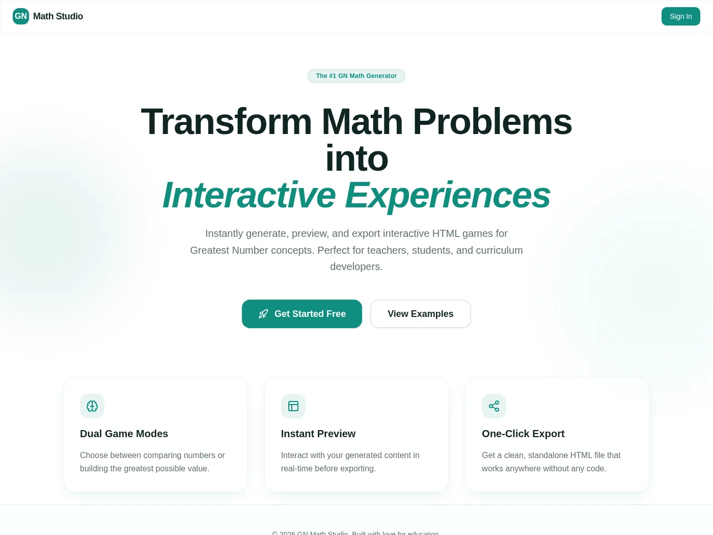 Greatest Numbers HTML Tool
