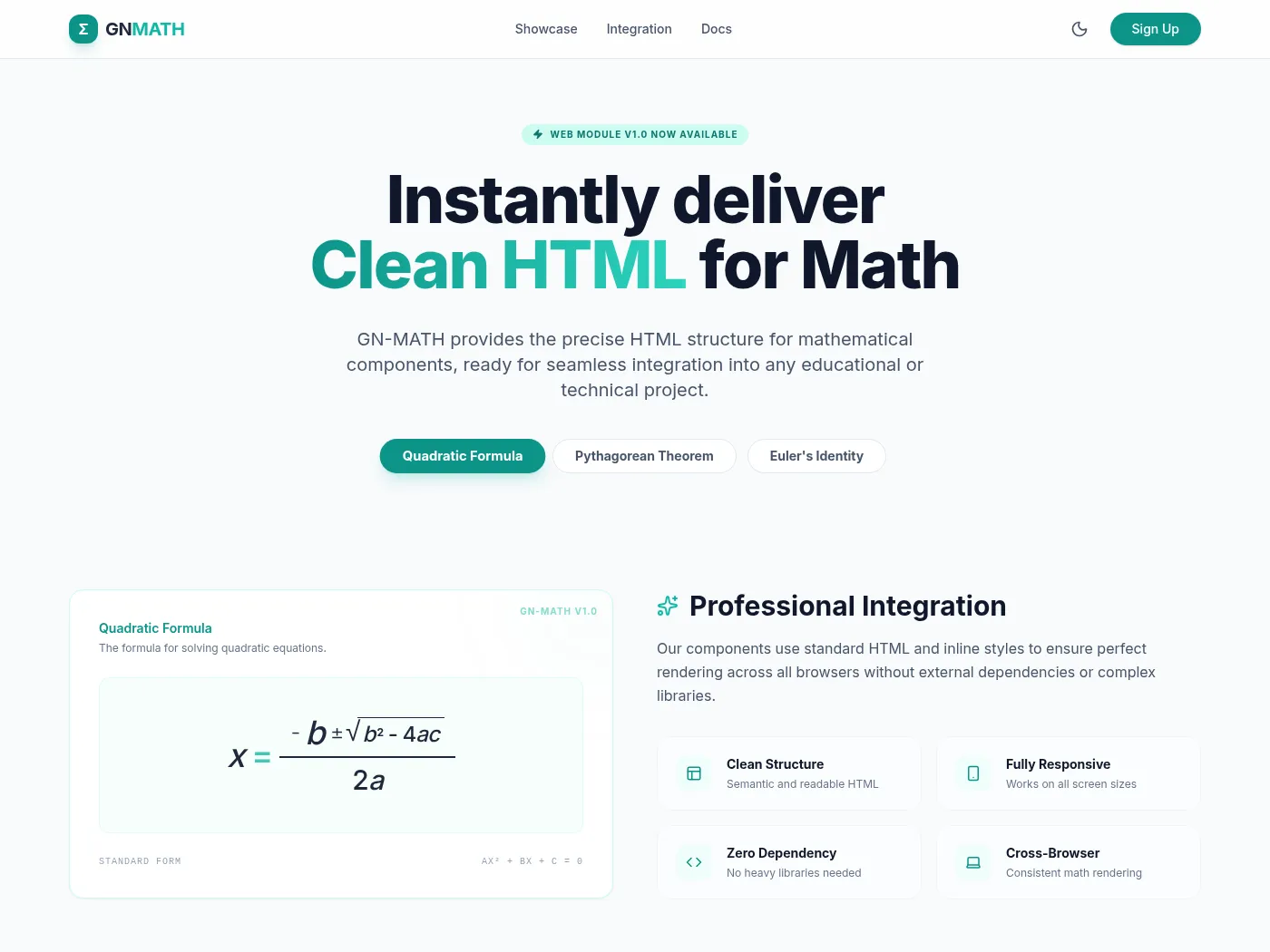 GN-MATH Web Module
