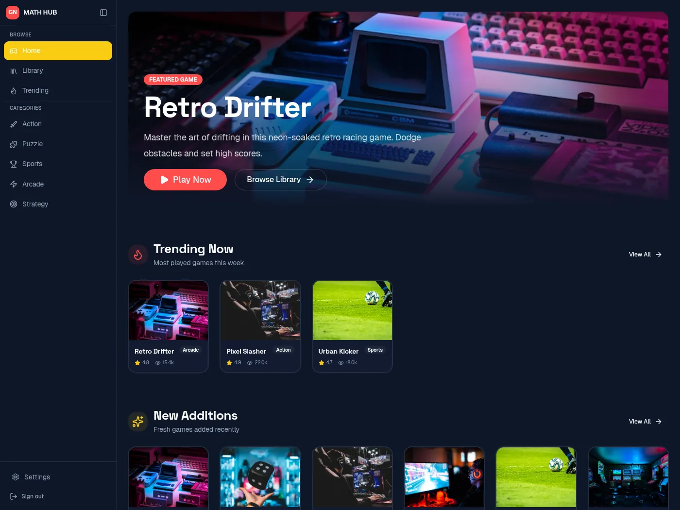 GN-Math Games Hub
