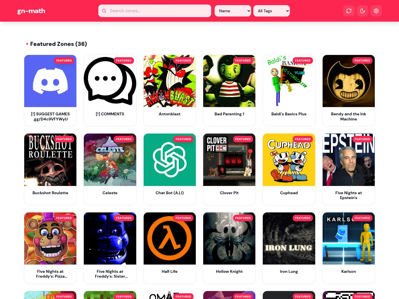 GN-Math Game Hub