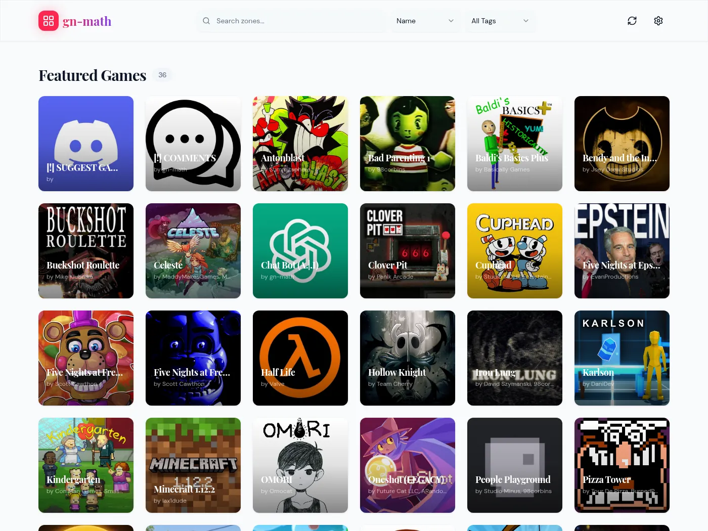 GN-Math Game Hub
