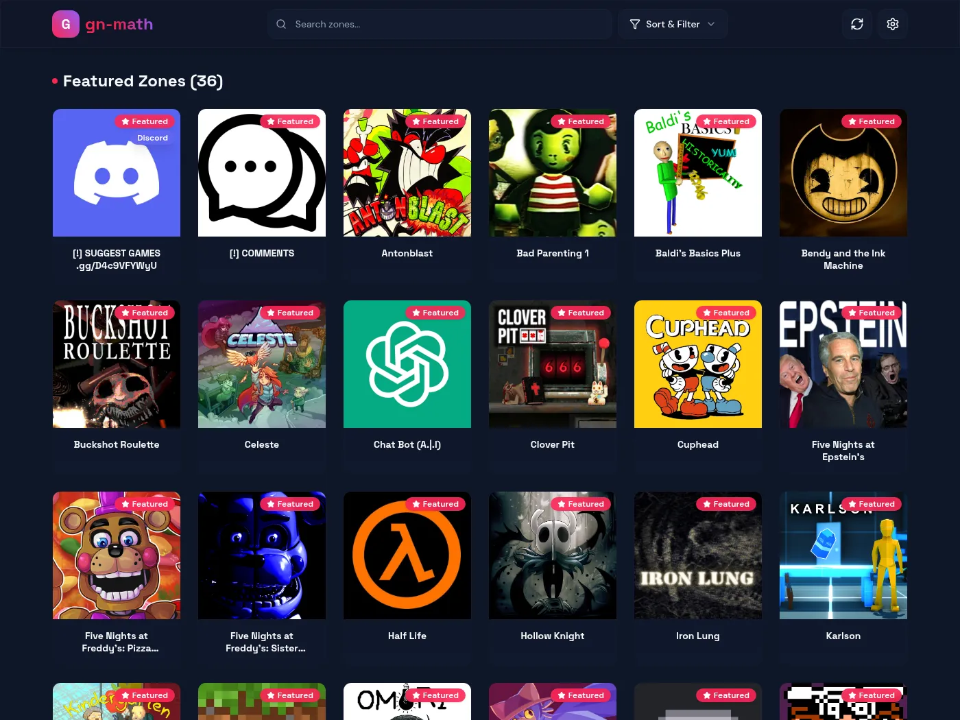 GN-Math Game Hub
