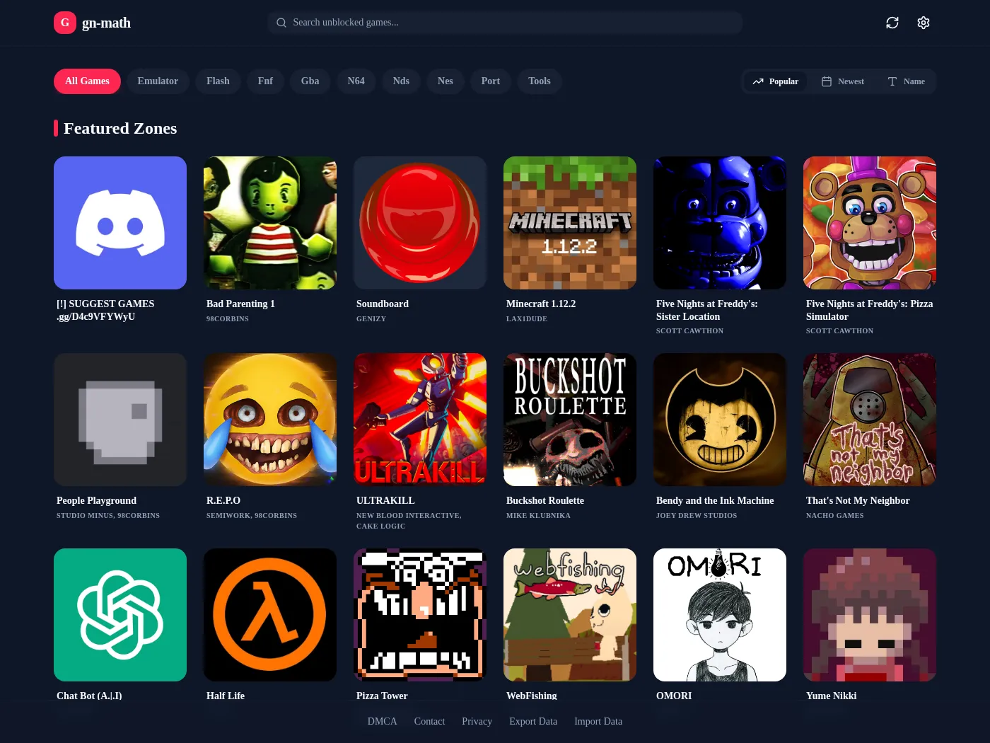 GN-Math Game Hub
