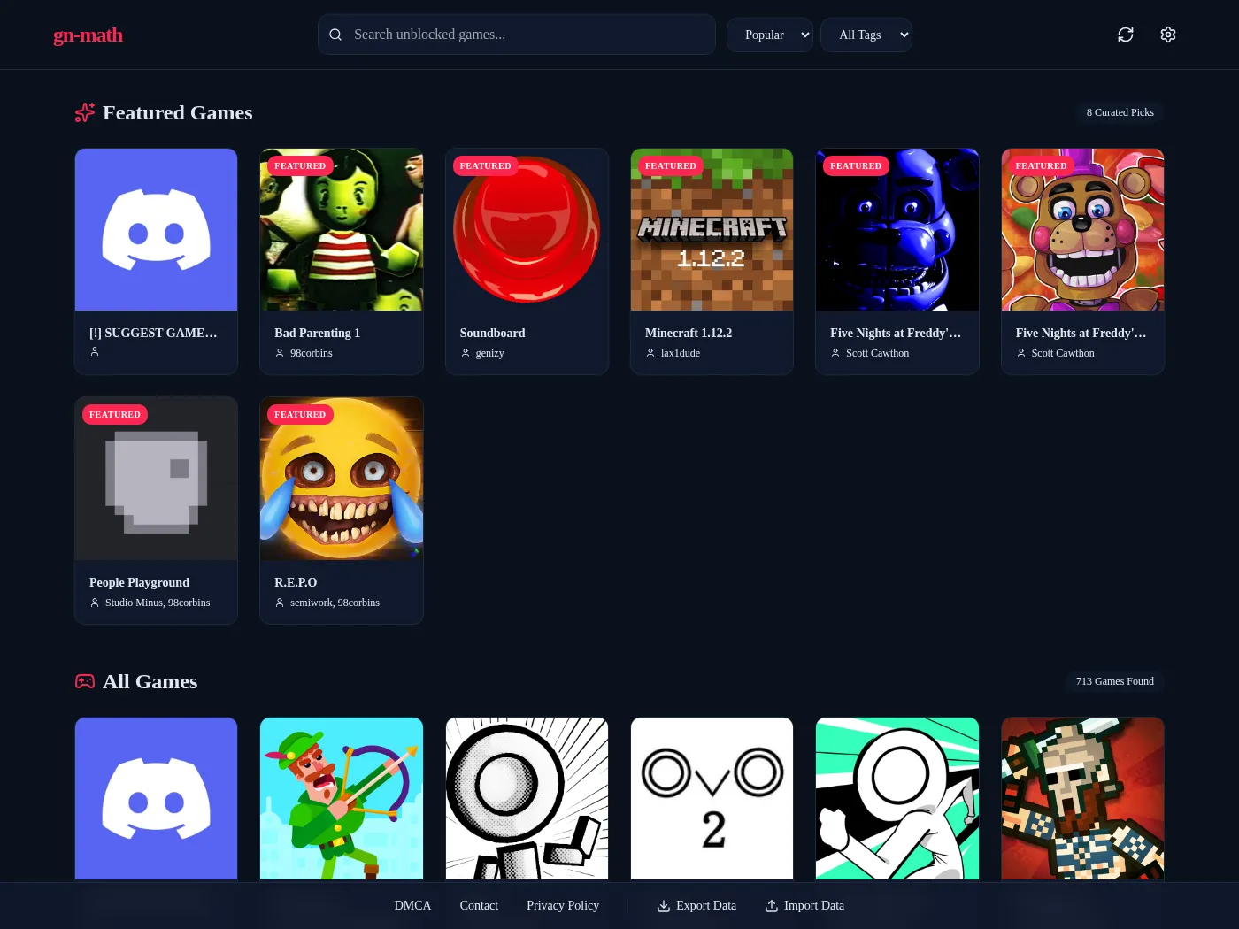 GN-Math Game Hub
