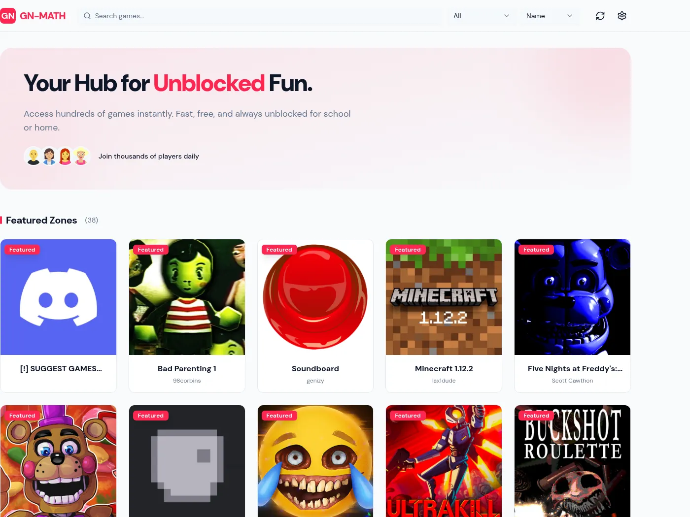 GN-Math Game Hub (Remix)