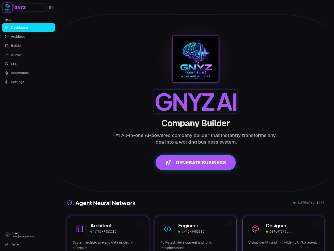 GNYZ AI Company Builder
