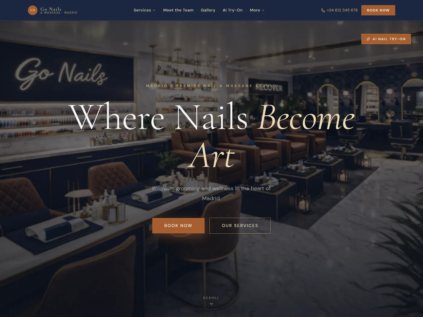 Go Nails & Massage Web