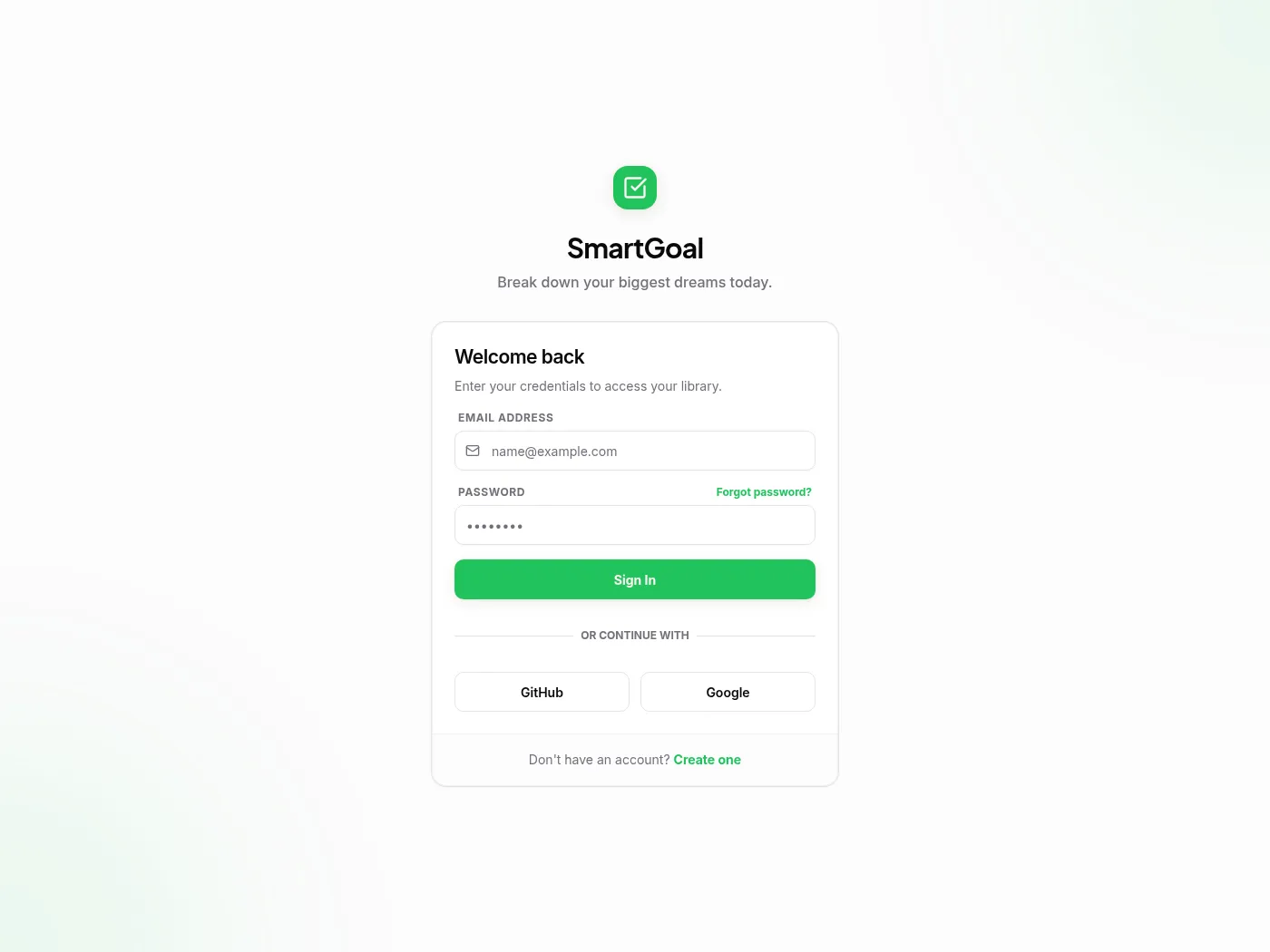 SmartGoal Checklist