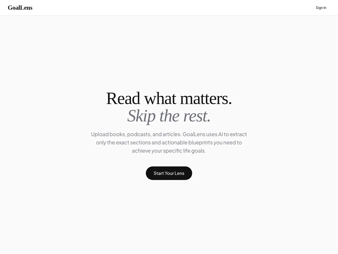 Goal-Based Content Finder