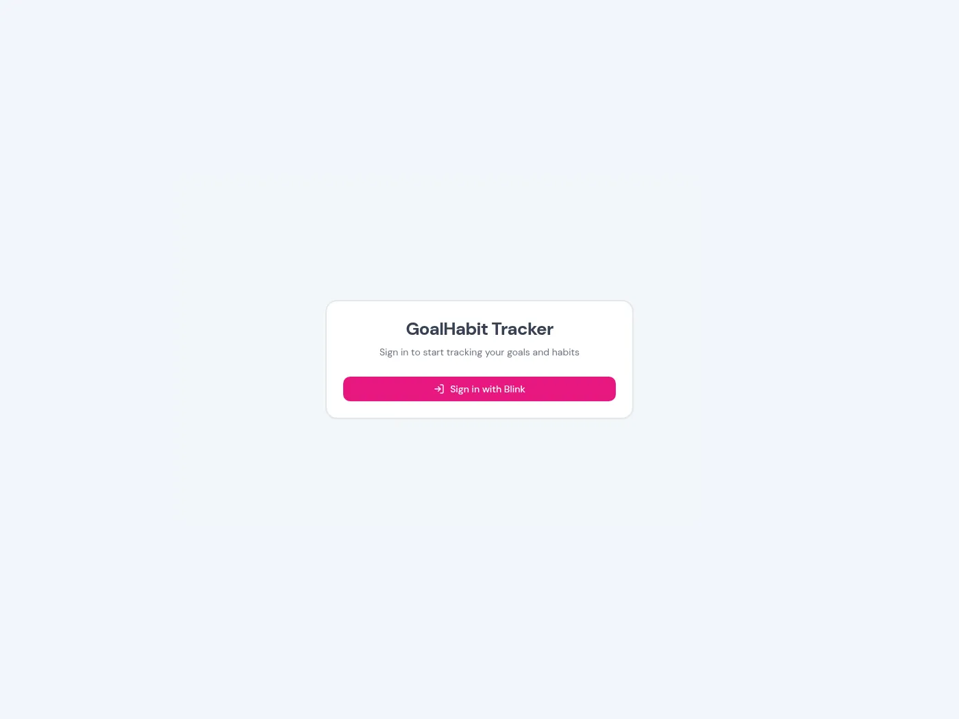 GoalHabit Tracker