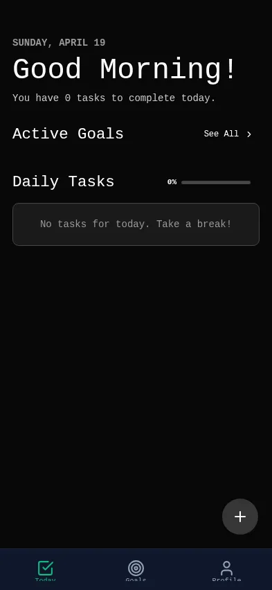 GoalTrack Daily Planner