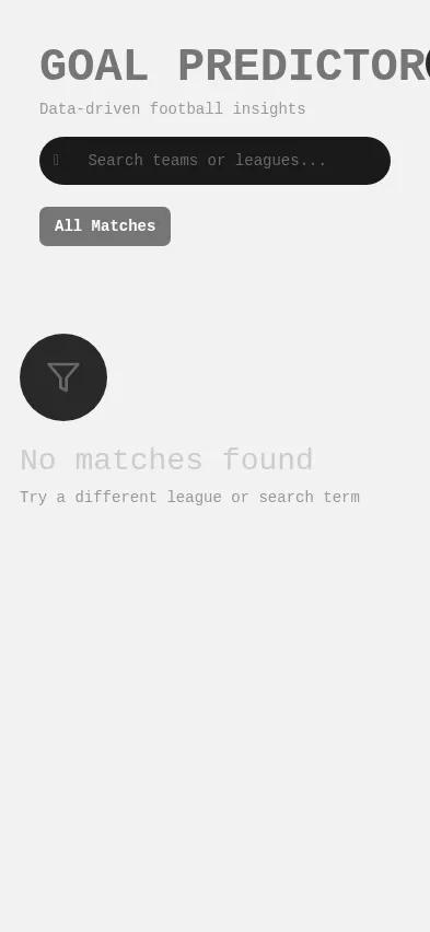 Goal Predictor Pro