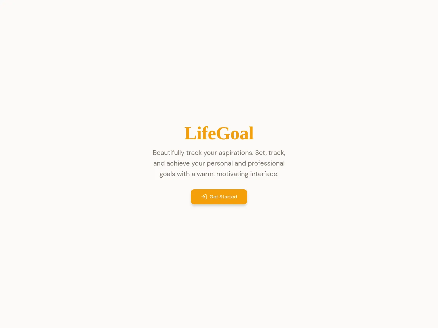 LifeGoal Tracker
