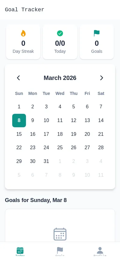 Goal Tracker Mobile