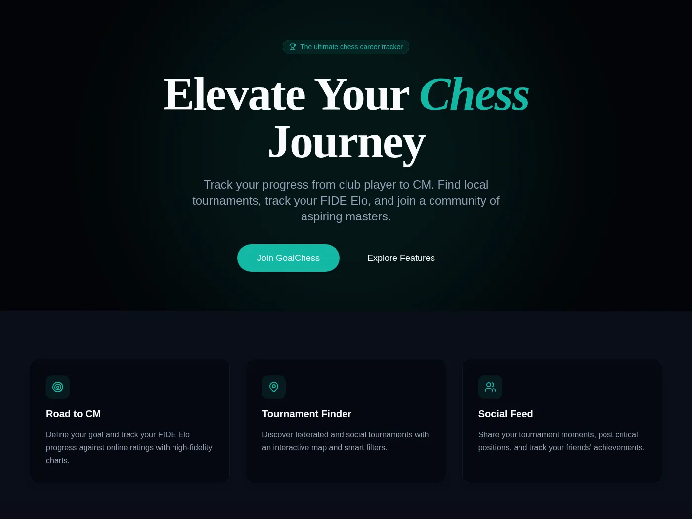 GoalChess Web App
