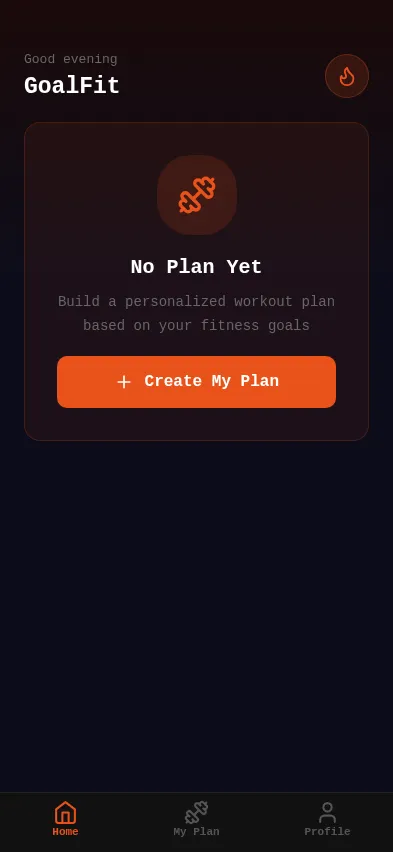 GoalFit Planner