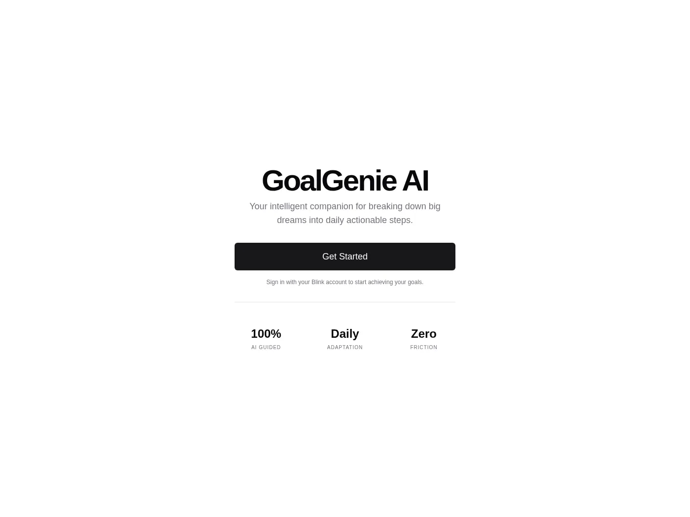 GoalGenie AI
