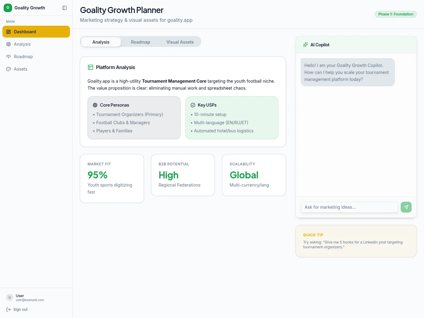 Goality Growth Planner