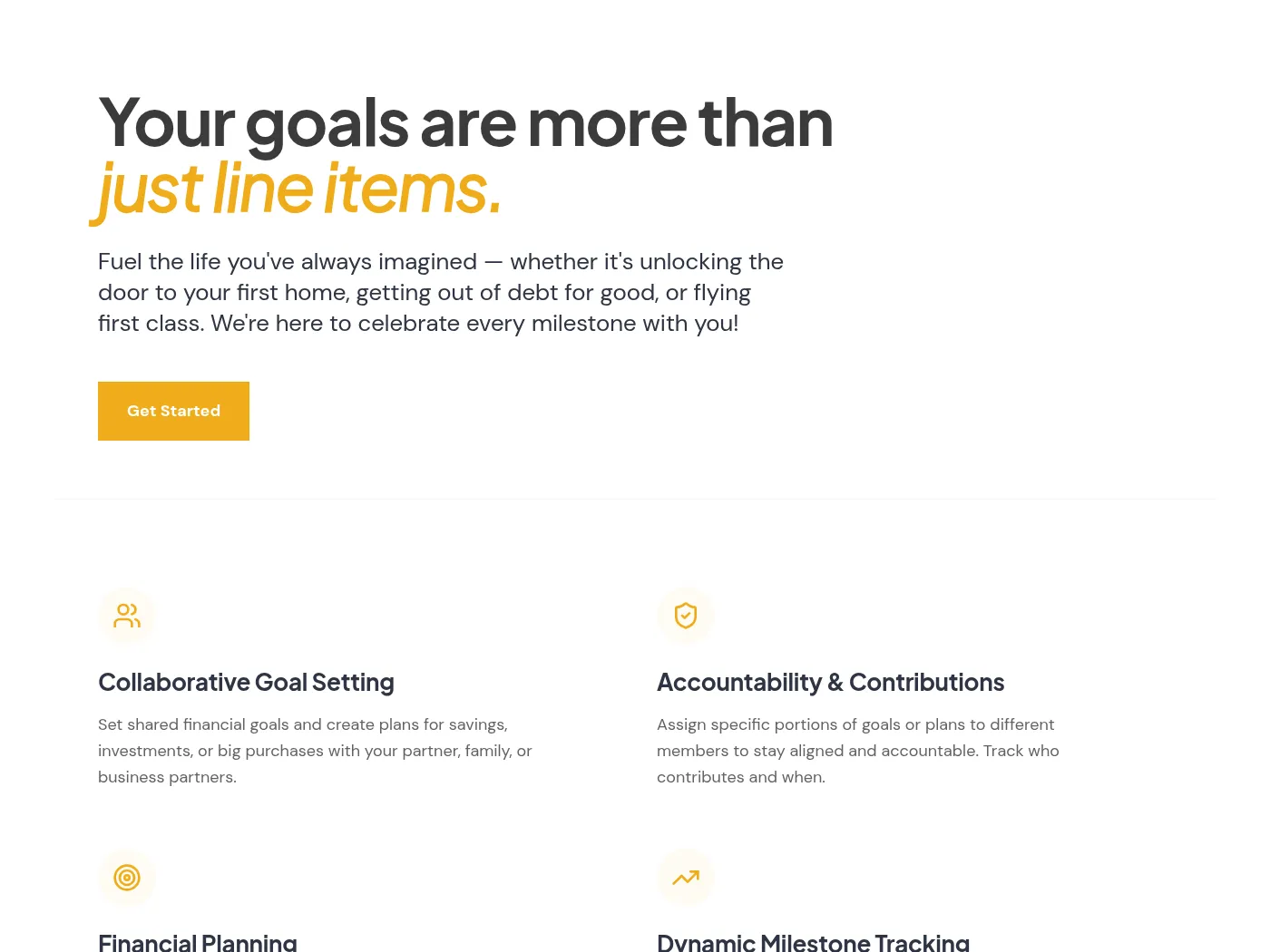 Goals Feature Demo Page