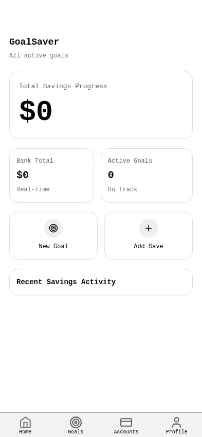 GoalSaver App