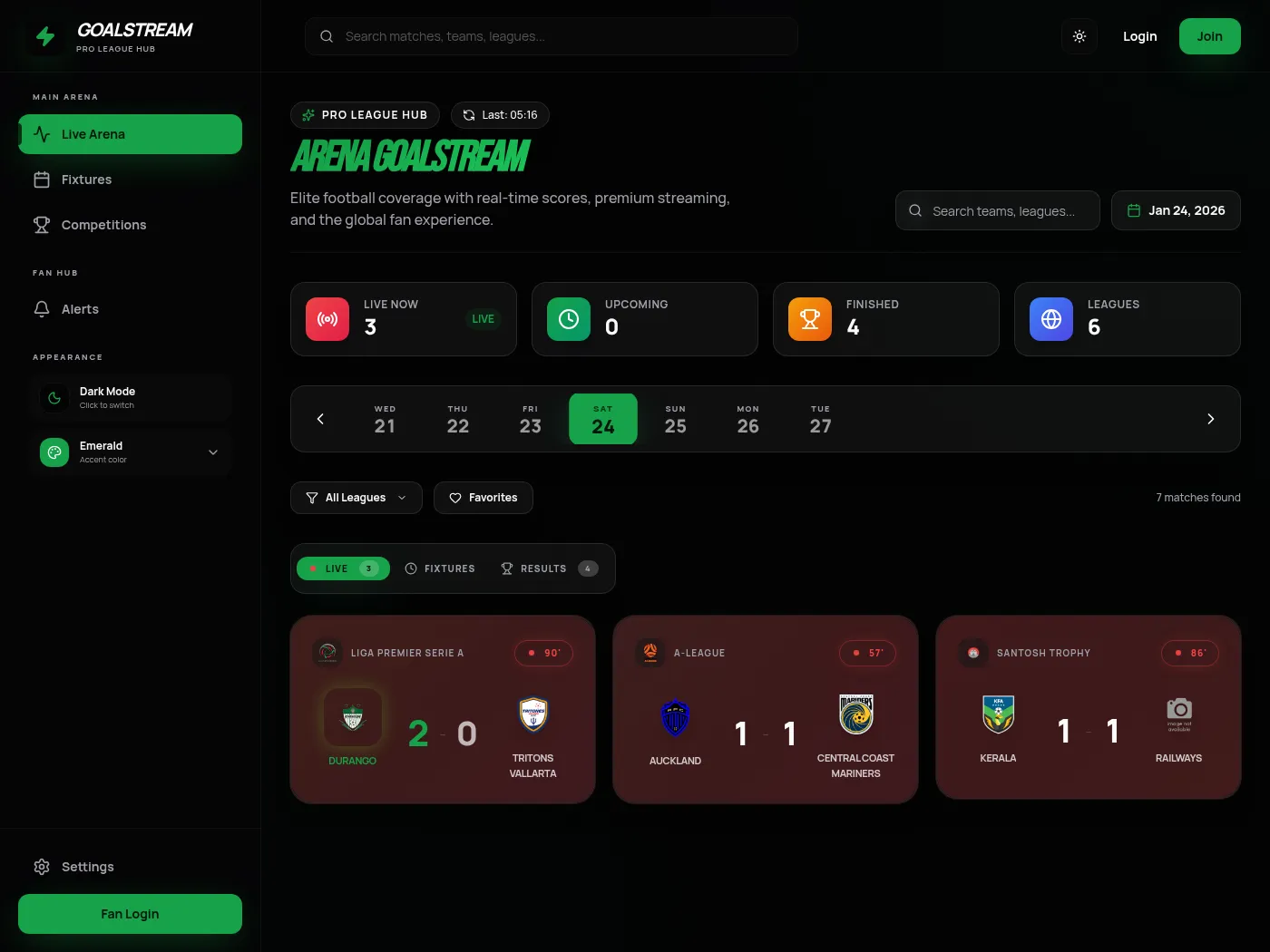 GoalStream Live Platform (Remix)