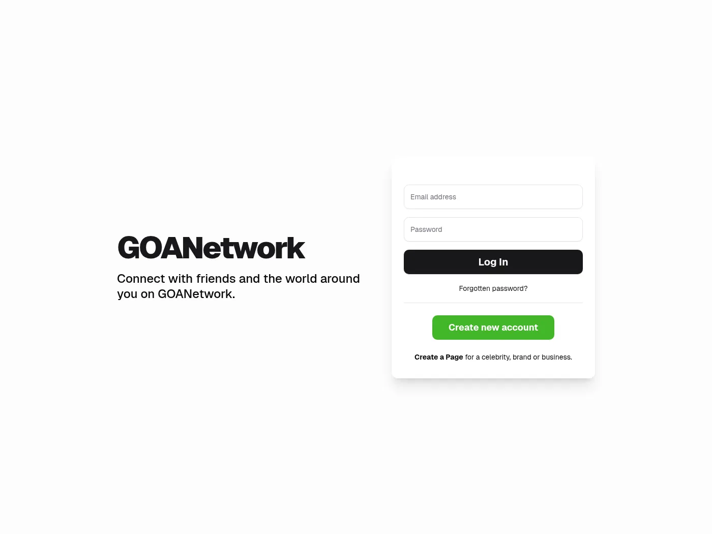 GOANetwork Social Platform