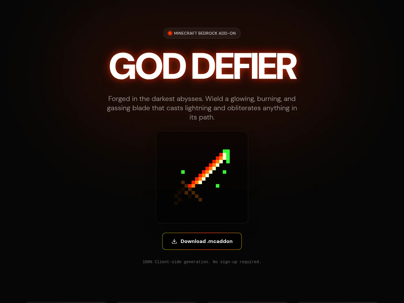 God Defier Weapon Mod
