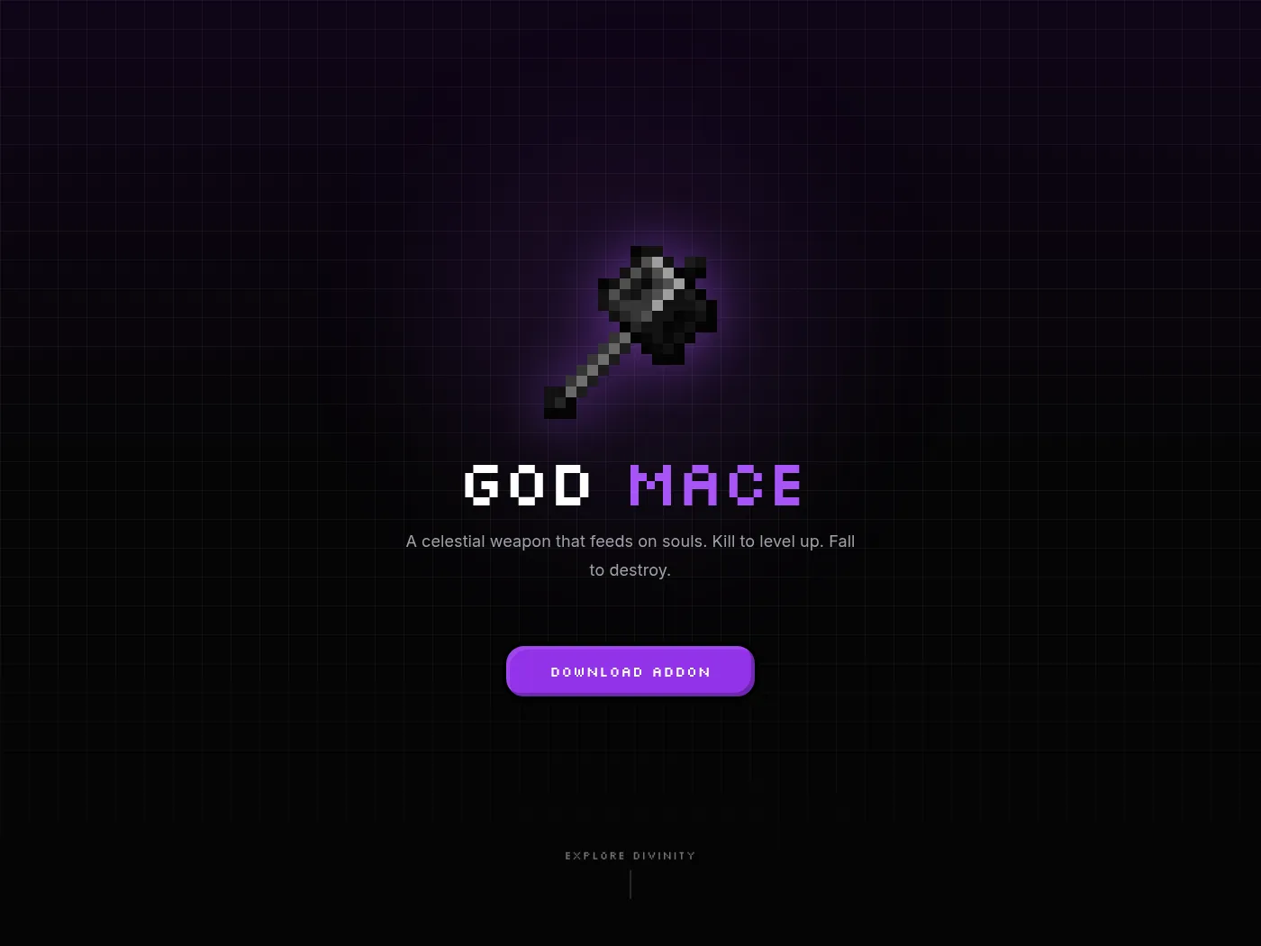 God Mace Minecraft Addon