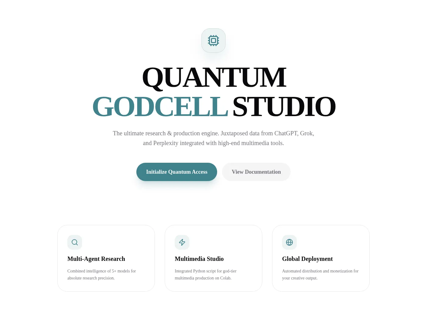 Quantum Godcell Studio