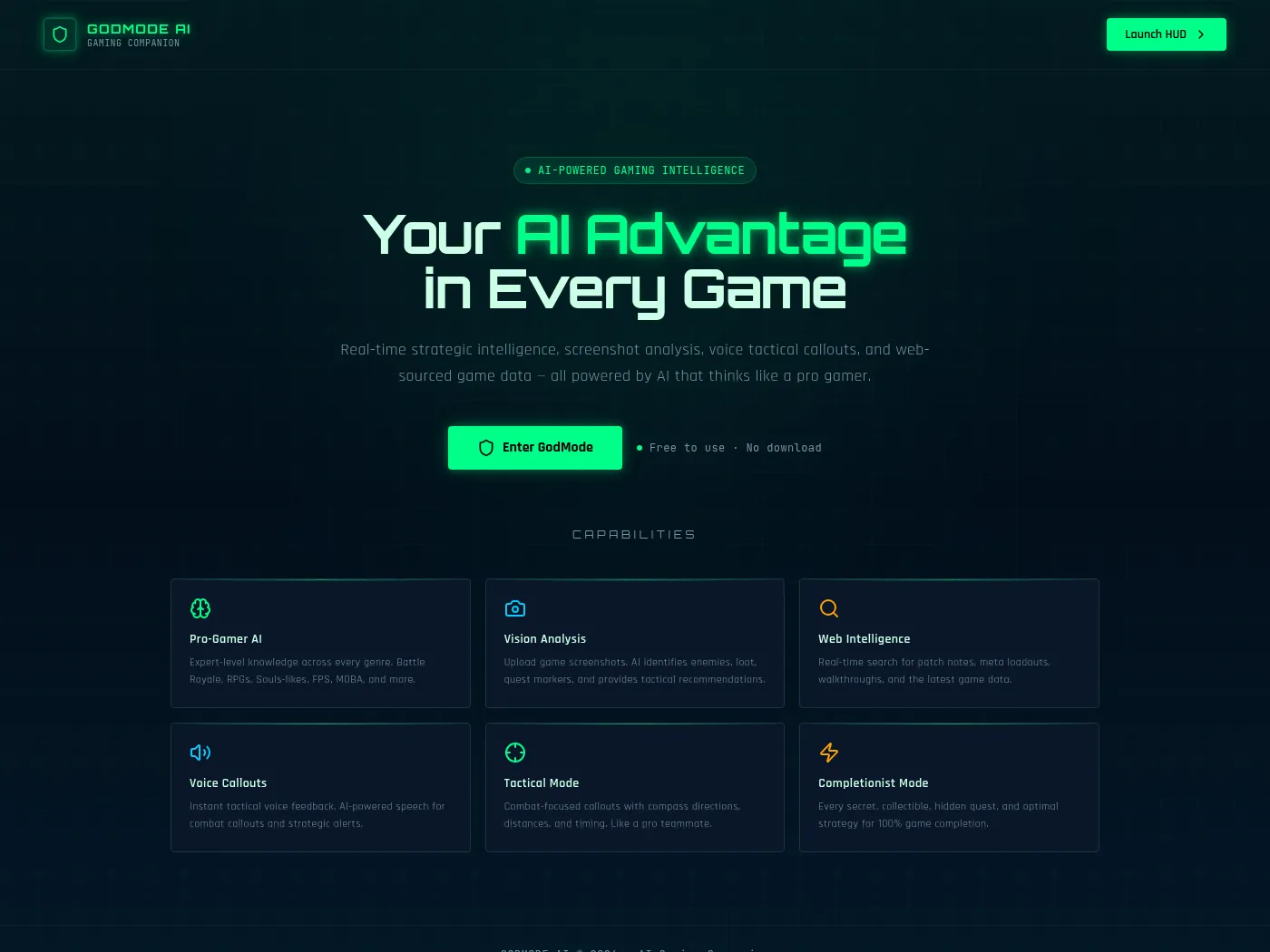 GodMode AI Gaming Companion