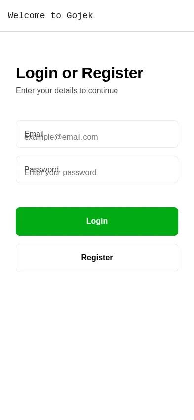 Gojek Clone App