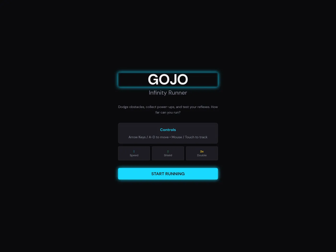 Gojo Infinity Runner