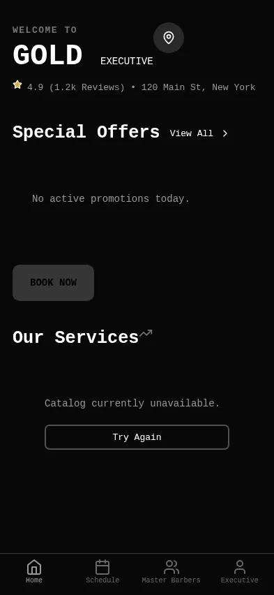 Gold Executive Barber App