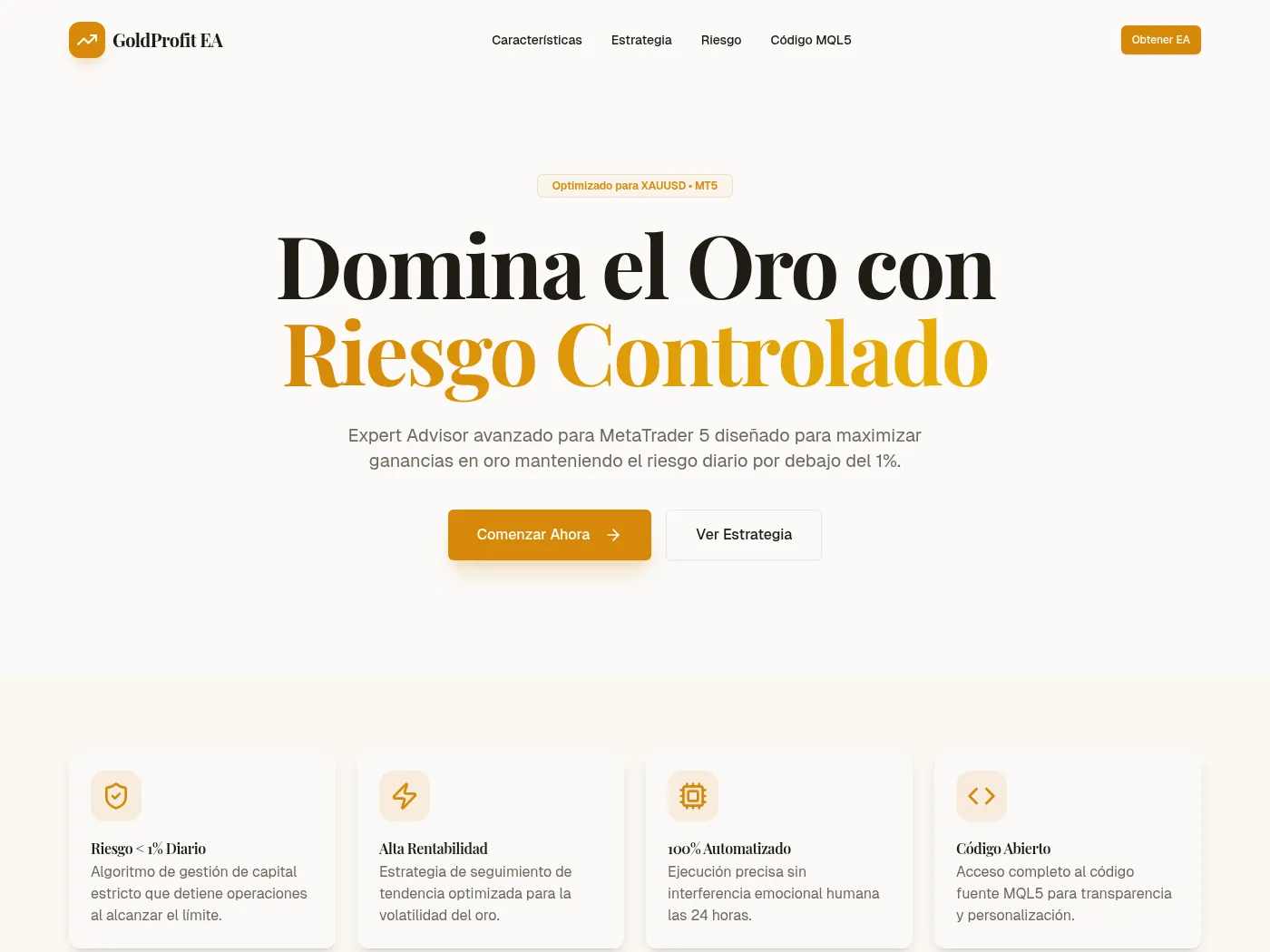 Gold Profit Expert Advisor