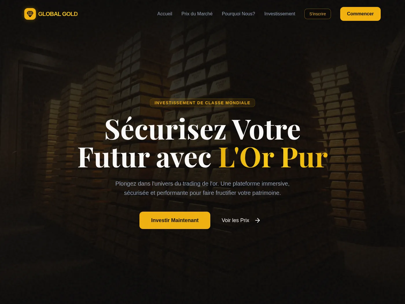 Global Gold Investment Site