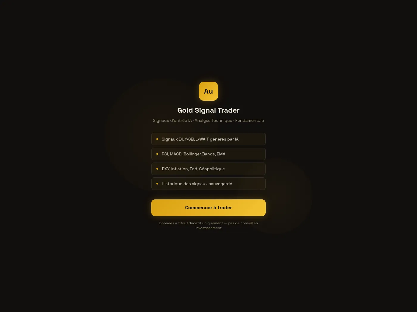 Gold Signal Trader