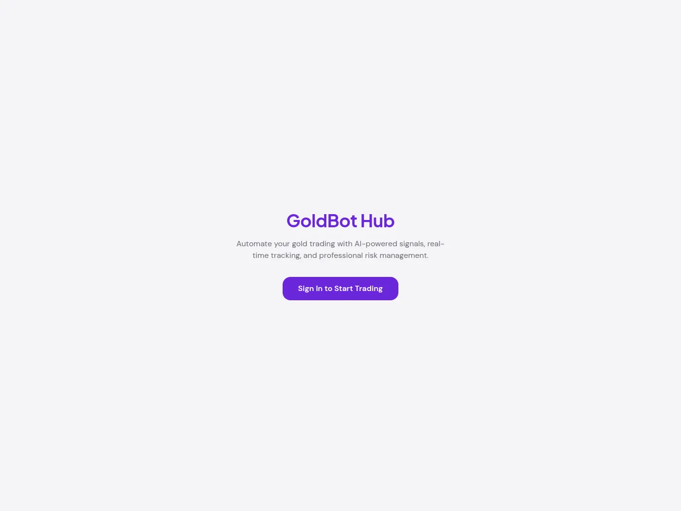 Gold Trading Bot Hub