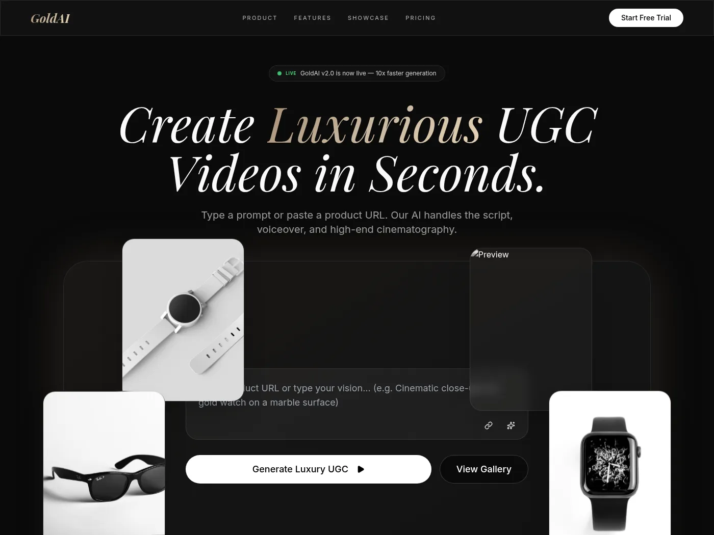 GoldAI UGC Video Studio