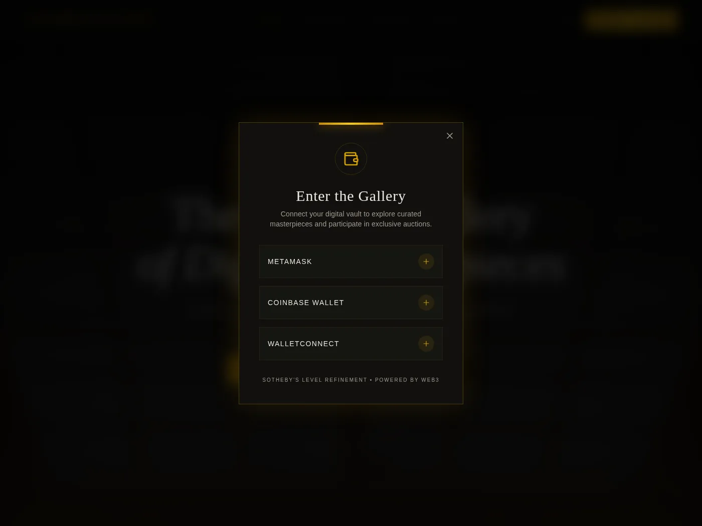 Golden Gallery NFT Marketplace