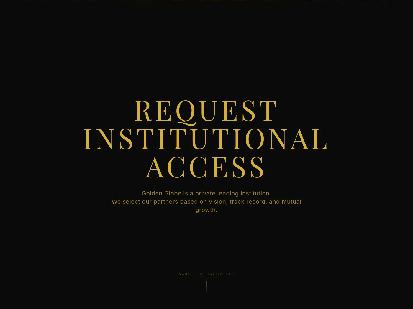 Golden Globe Invitation Portal