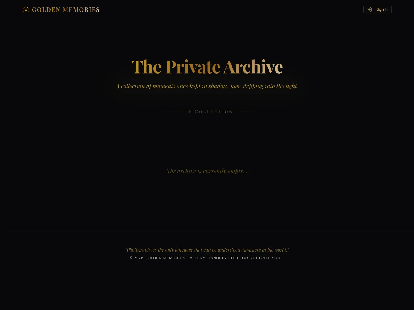 Golden Memories Gallery
